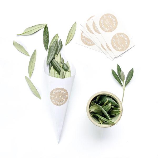 Stickers rond mariage, autocollants personnalisés • La Pirate