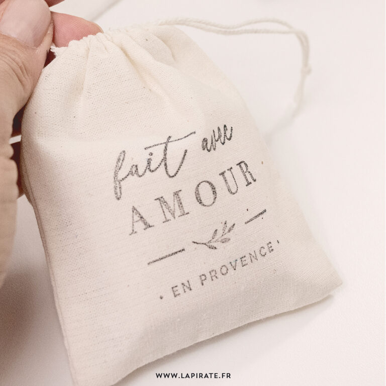 Tampon Fait avec AMOUR personnalisé | Tampon Packaging