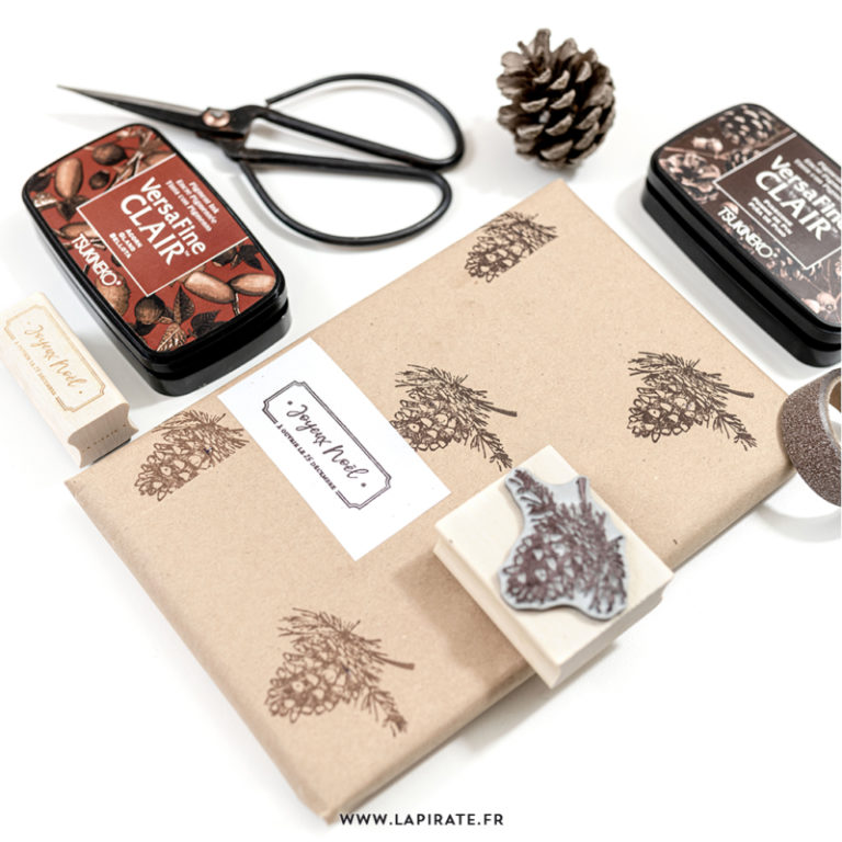 Tampon pomme de pin - Tampon DIY Noël • La Pirate