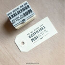 Tampon Réutilisez-moi, tampon packaging, éco-responsable